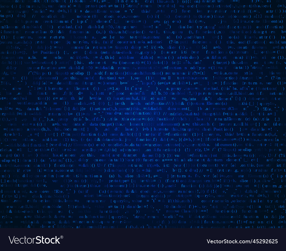 Programming code or computer language on dark Vector Image