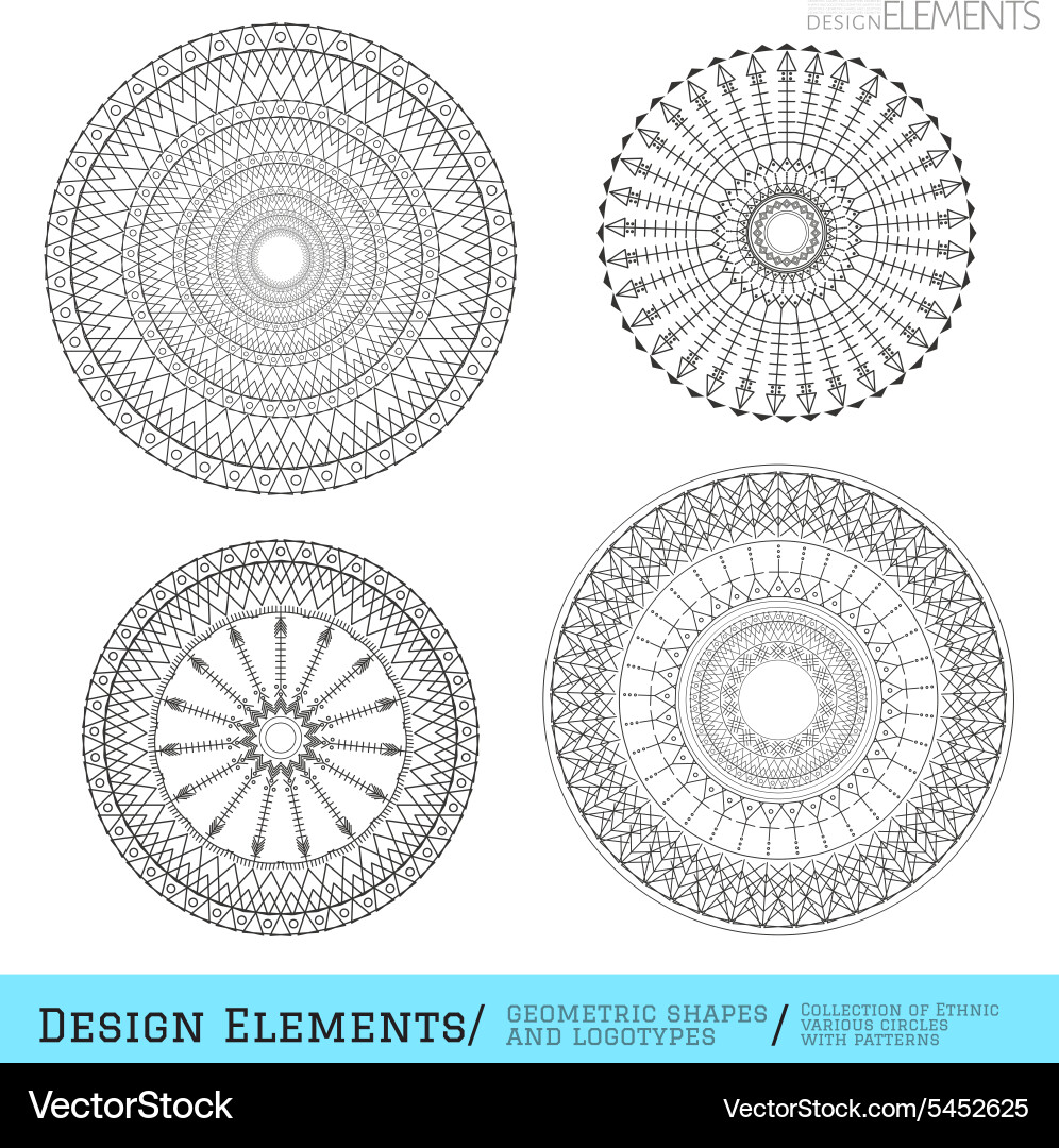 Set geometric hipster shapes and logotypes6547 Vector Image