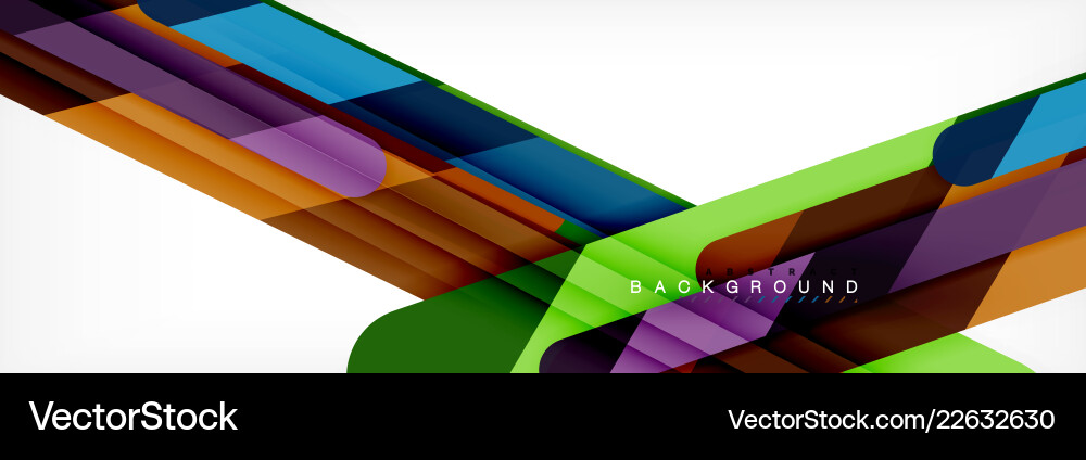 Abstract colorful lines modern geometric Vector Image