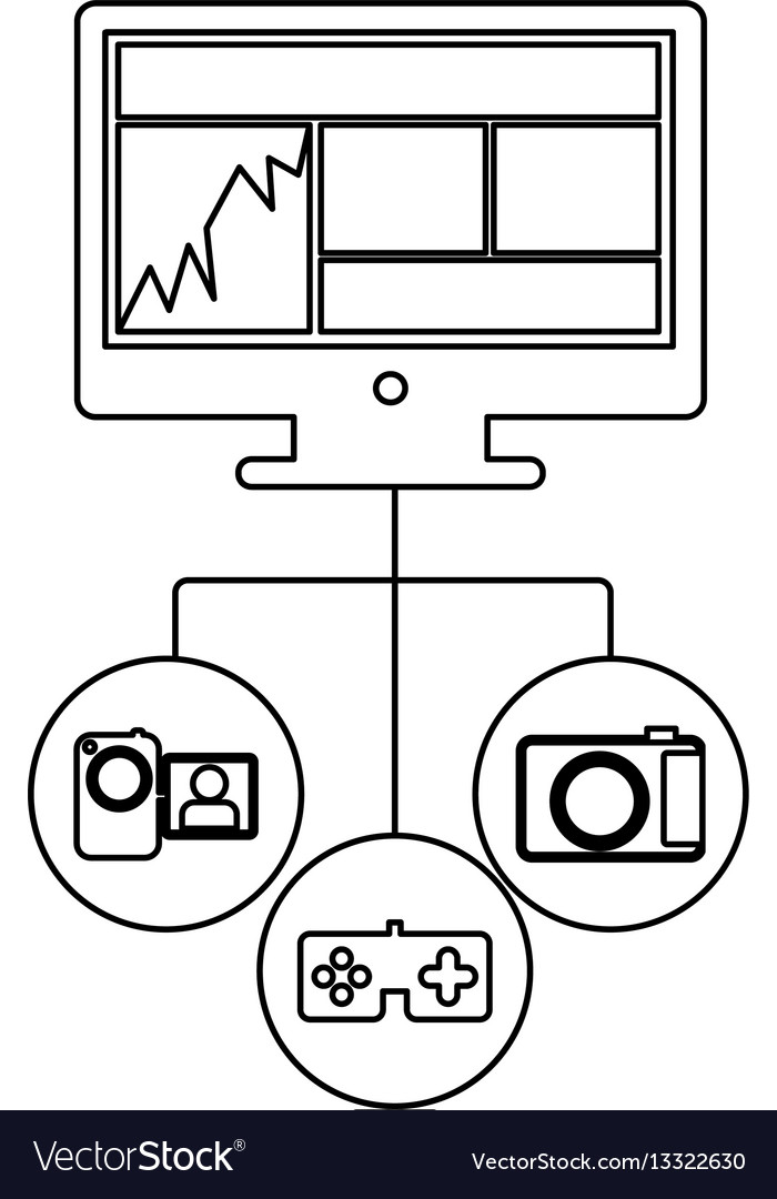Computer database server icon stock Royalty Free Vector