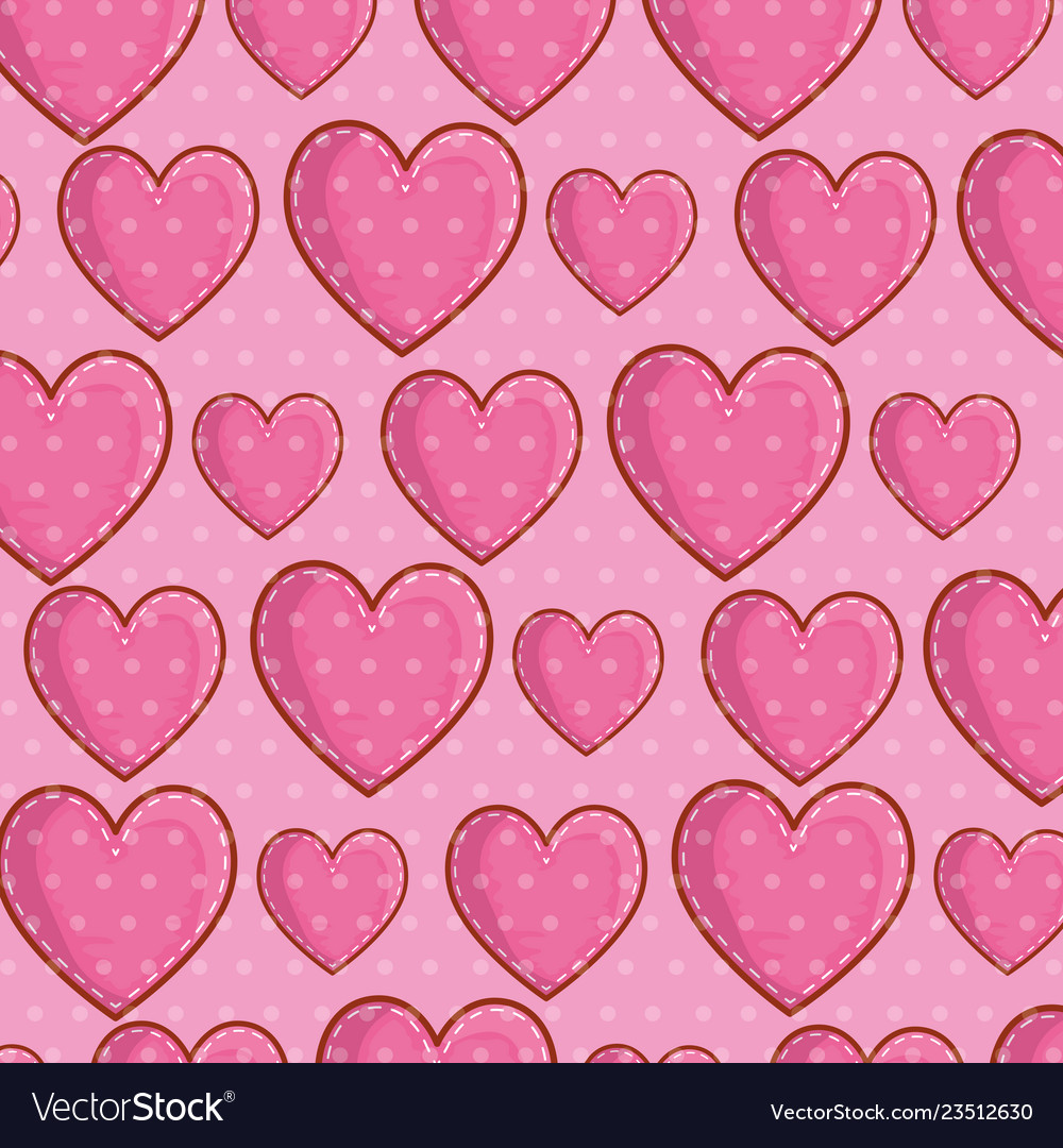 Heart symbol of love background decoration Vector Image