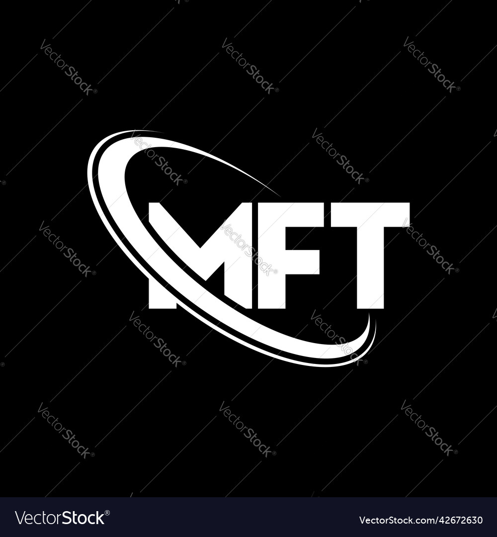 Mft logo letter design Royalty Free Vector Image