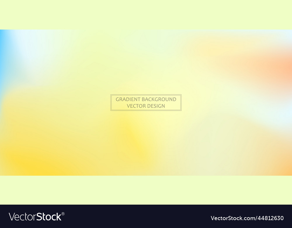 Panoramic web template multicolor gradient Vector Image