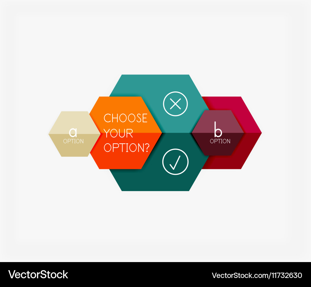 Paper infographic banners and stickers Royalty Free Vector
