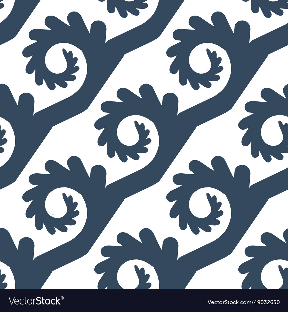 Seamless pattern with a simple abstract drawing Vector Image
