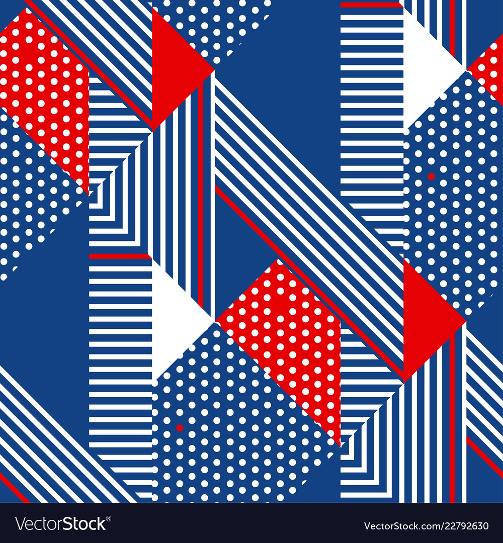 Stripes modern geometric seamless pattern Vector Image