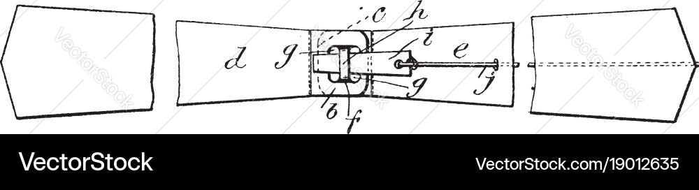 A decorative fabric used under the collar forming Vector Image