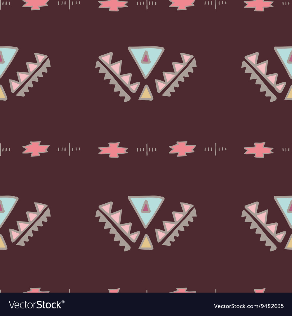 Boho chic seamless pattern Royalty Free Vector Image