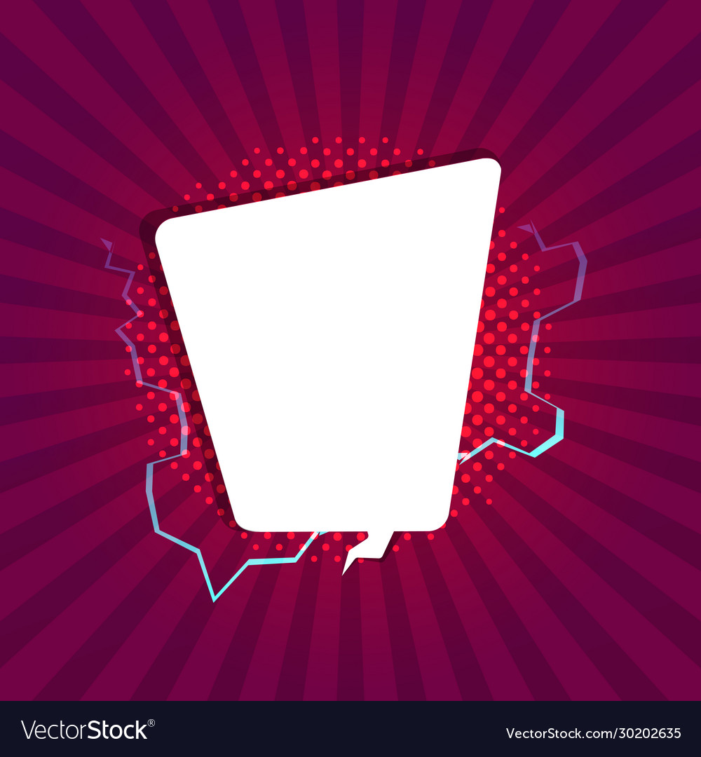 Comic bubble chat Royalty Free Vector Image - VectorStock