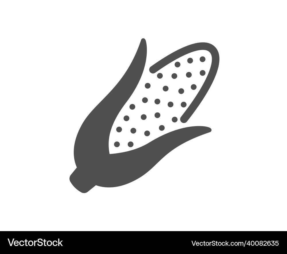 Corn icon vegetable food sign Royalty Free Vector Image