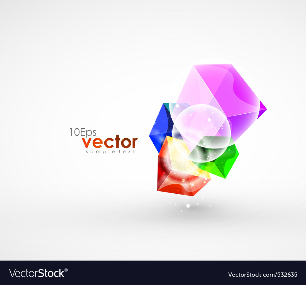 Digital cubes Royalty Free Vector Image - VectorStock