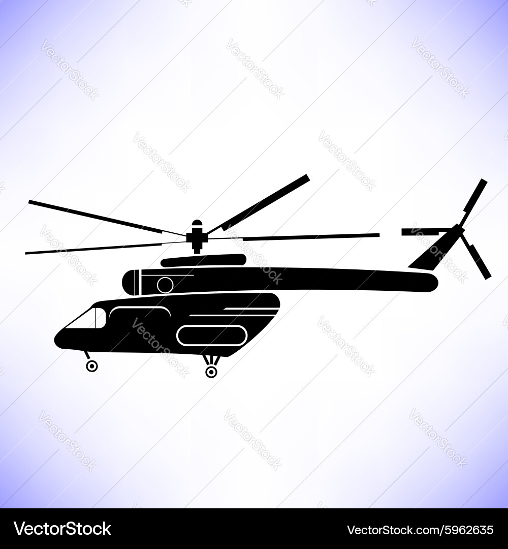Helicopter Royalty Free Vector Image - VectorStock
