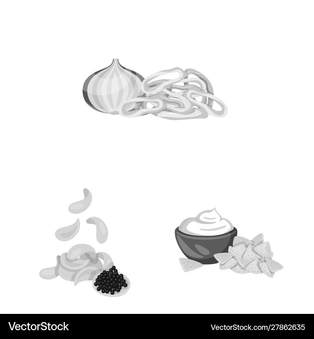 Isolated object taste and cooking symbol set Vector Image