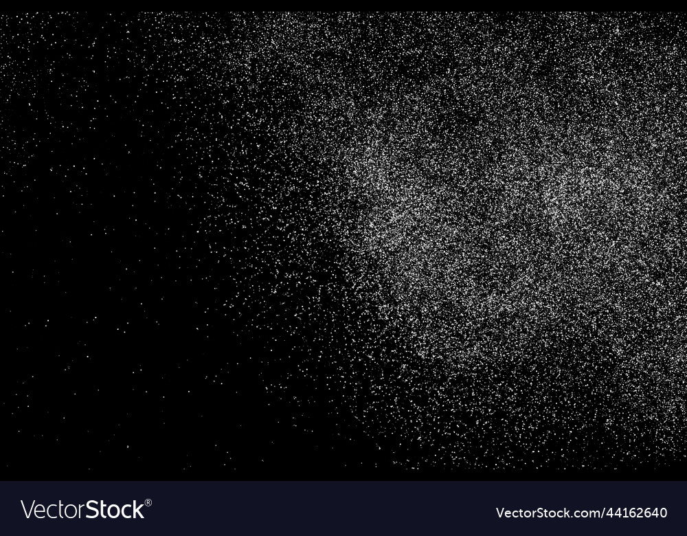 Abstract white grainy texture isolated on black Vector Image Abstract white grainy texture isolated on black Vector Image