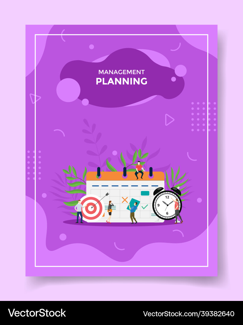 Business planning management for template Vector Image
