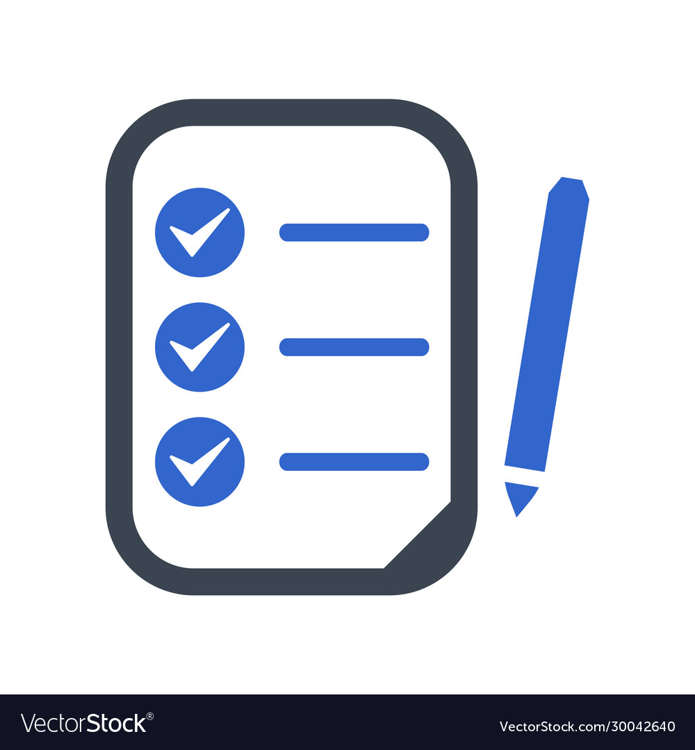 Checklist tasks icon Royalty Free Vector Image