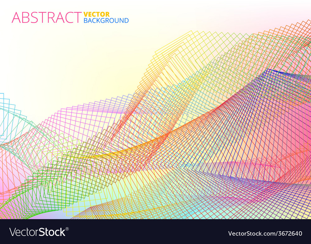 Colorful abstract lines Royalty Free Vector Image