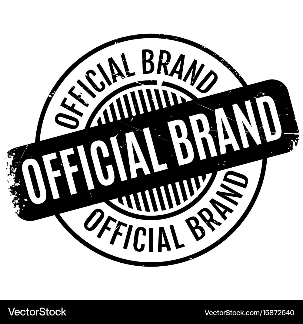 Official brand rubber stamp Royalty Free Vector Image