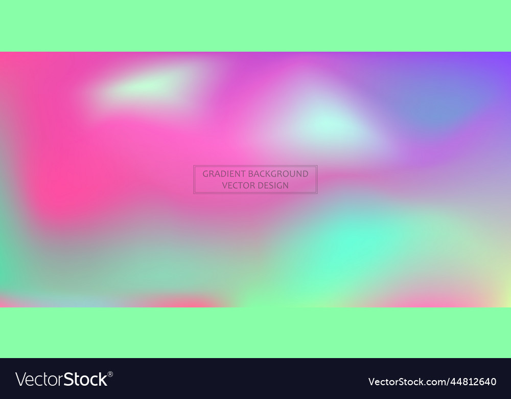 Panoramic web template multicolor gradient Vector Image