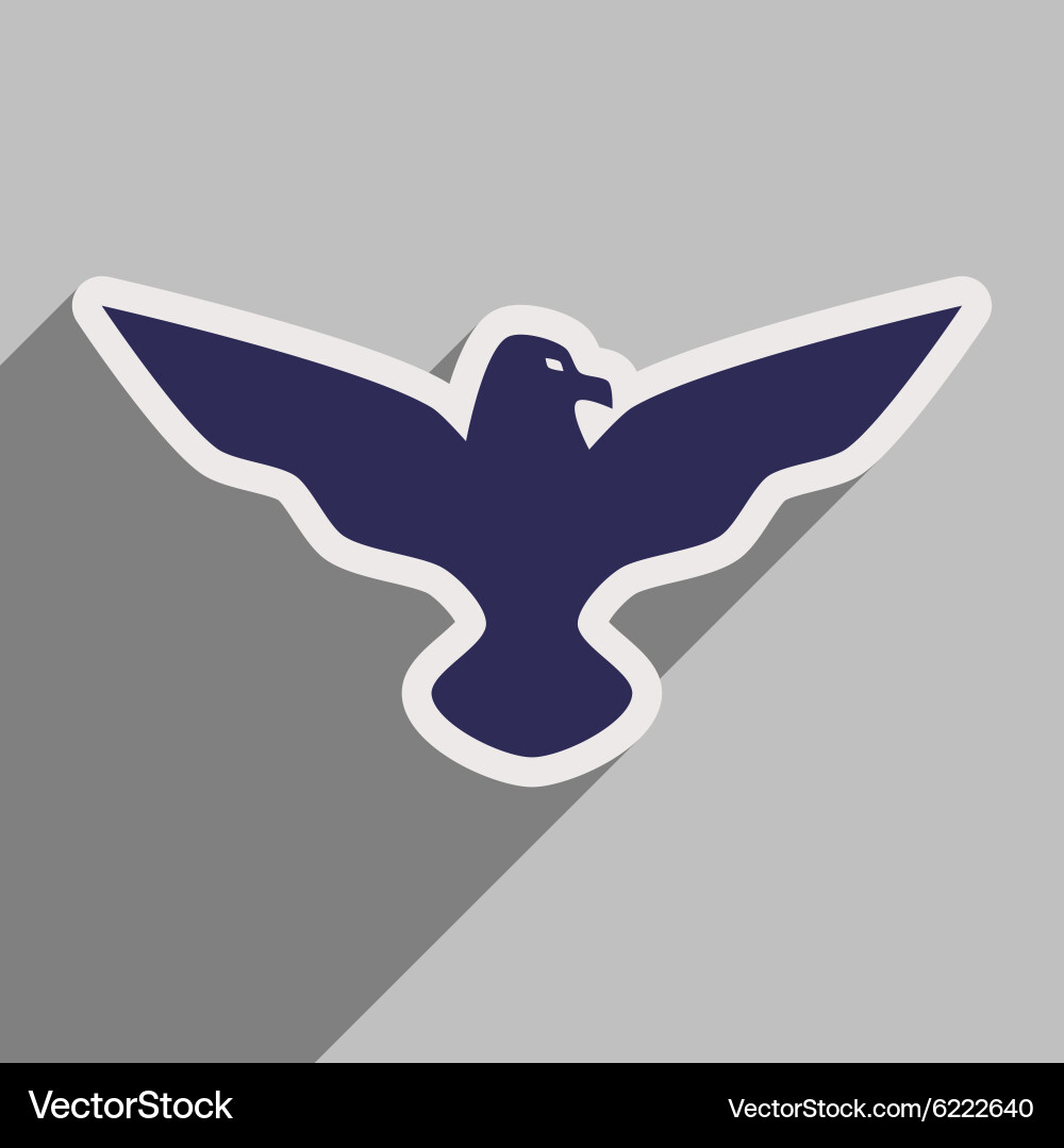 Stylish icon eagle Royalty Free Vector Image - VectorStock