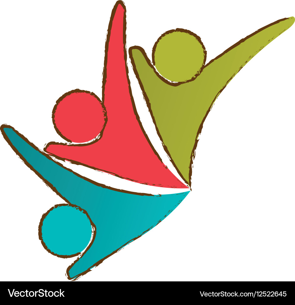 Abstract figure of human Royalty Free Vector Image