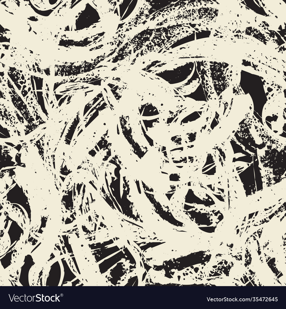 Abstract seamless pattern in grunge style Vector Image