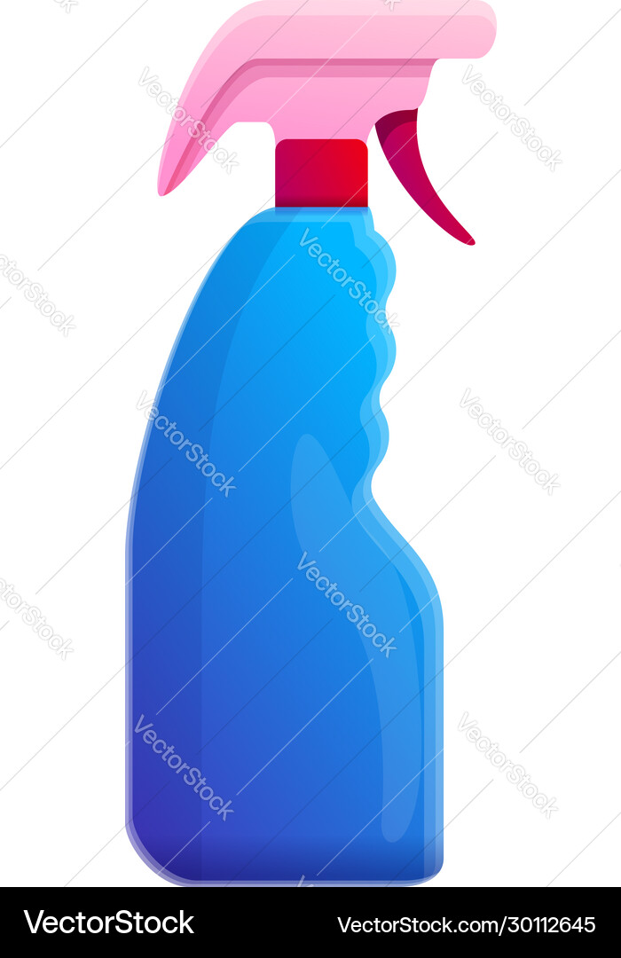 Cleaner spray icon cartoon style Royalty Free Vector Image