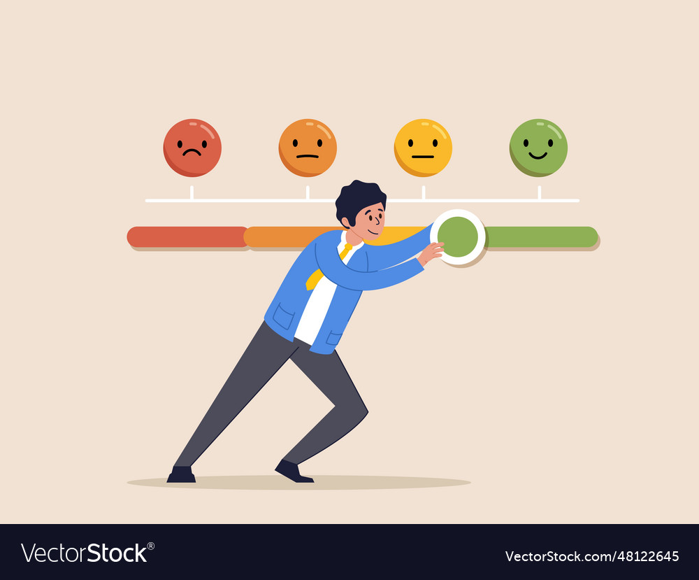 Customer feedback giving rating based Royalty Free Vector Customer feedback giving rating based Royalty Free Vector