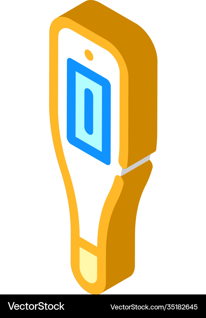 Electronic medical thermometer isometric icon Vector Image