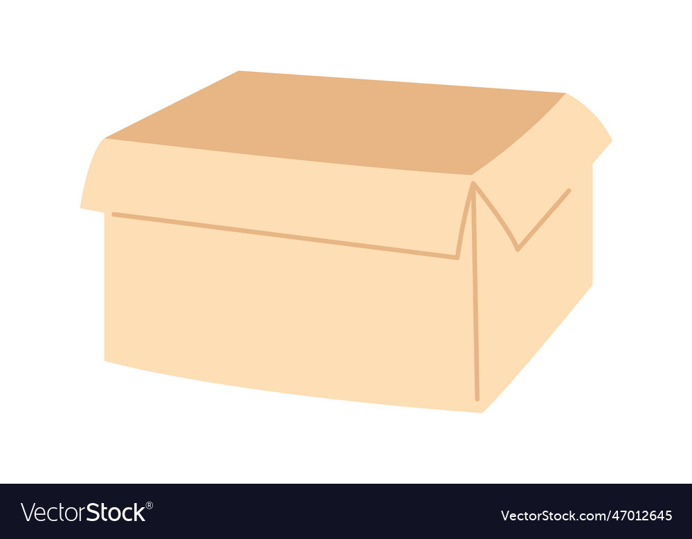 Empty paper box Royalty Free Vector Image - VectorStock