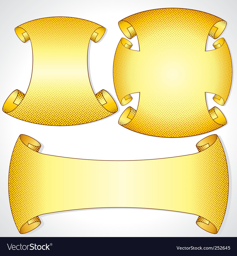 Heraldic scrolls Royalty Free Vector Image - VectorStock