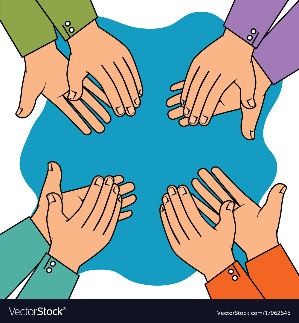 Human hands clapping ovation applaud Royalty Free Vector