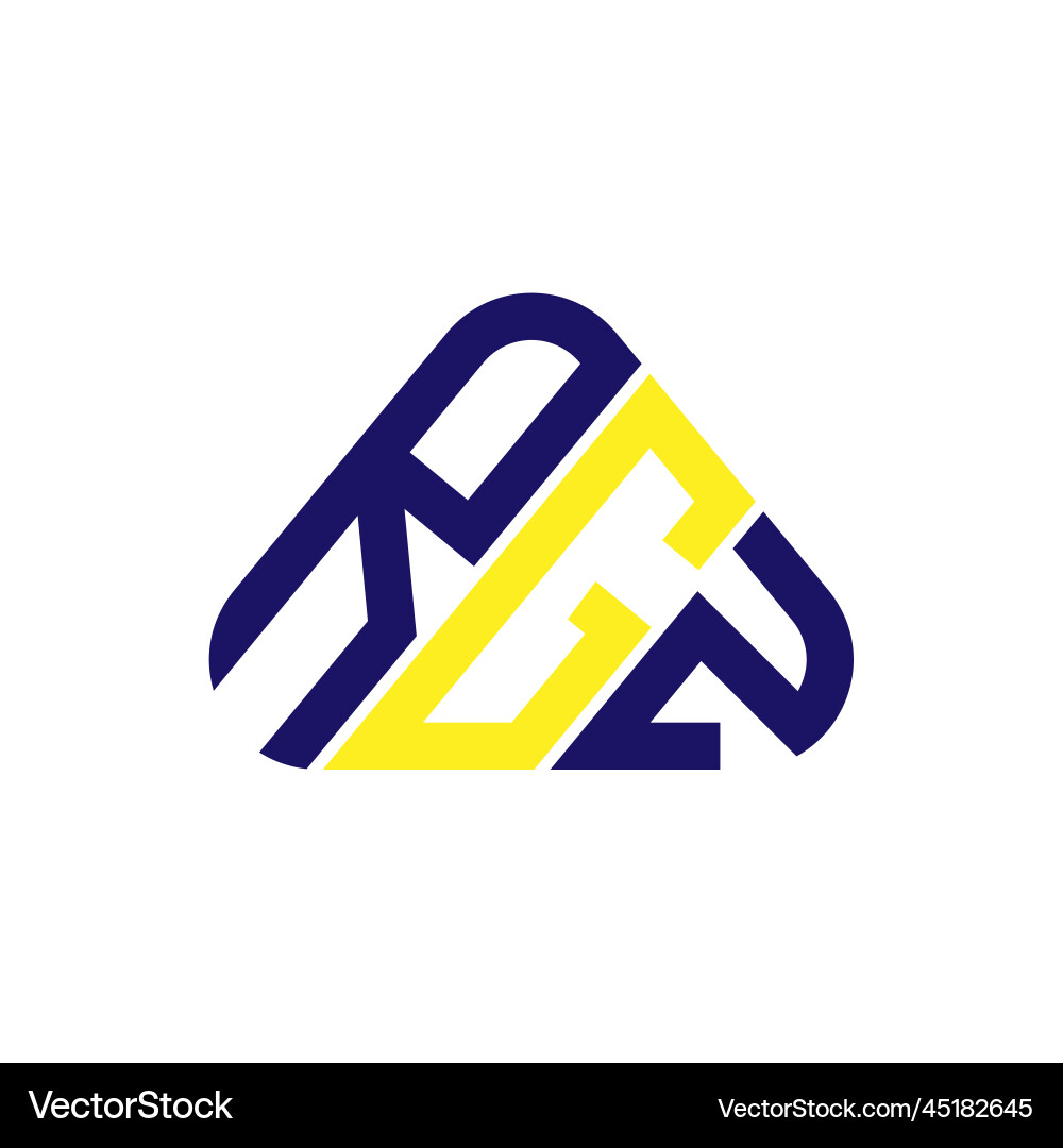 Rgz letter logo creative design with graphic Vector Image