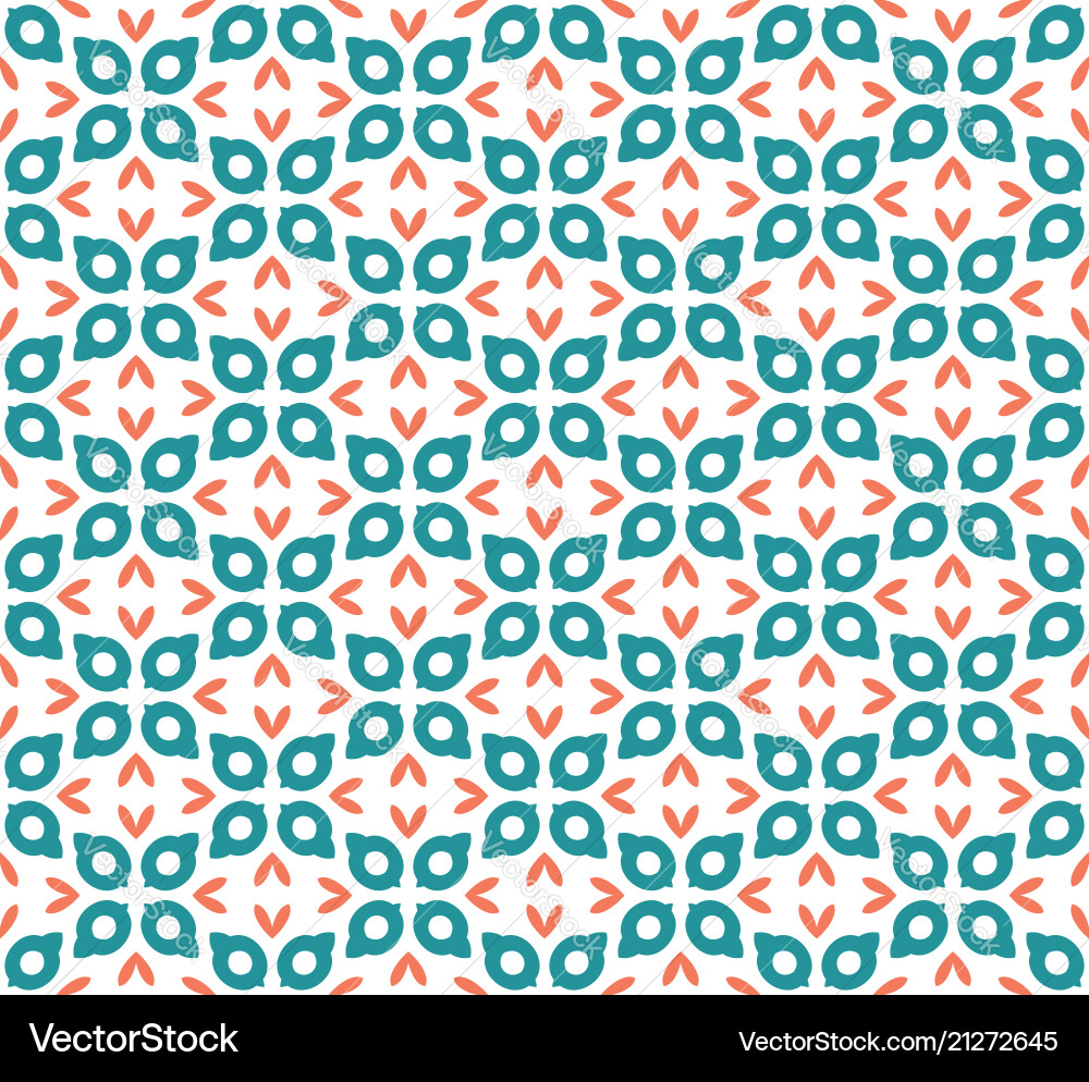 Seamless abstract floral pattern symmetry modern Vector Image