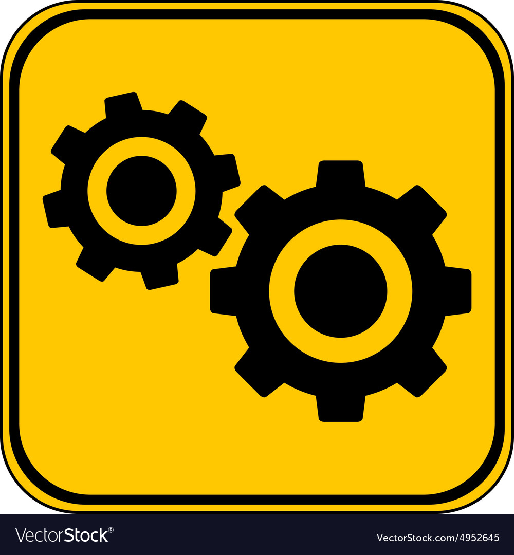 Settings button Royalty Free Vector Image - VectorStock