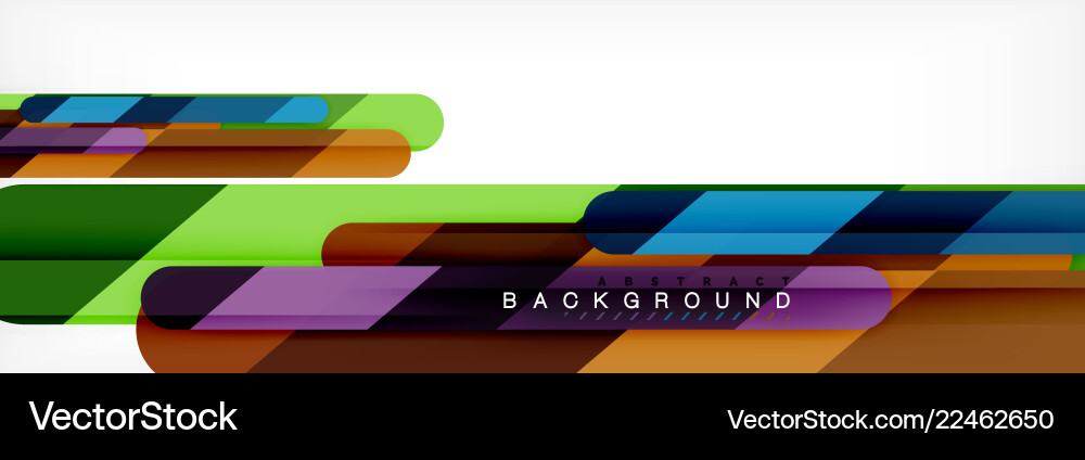 Abstract colorful lines modern geometric Vector Image