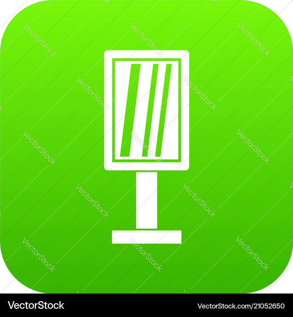 Advertising stand icon digital green Royalty Free Vector