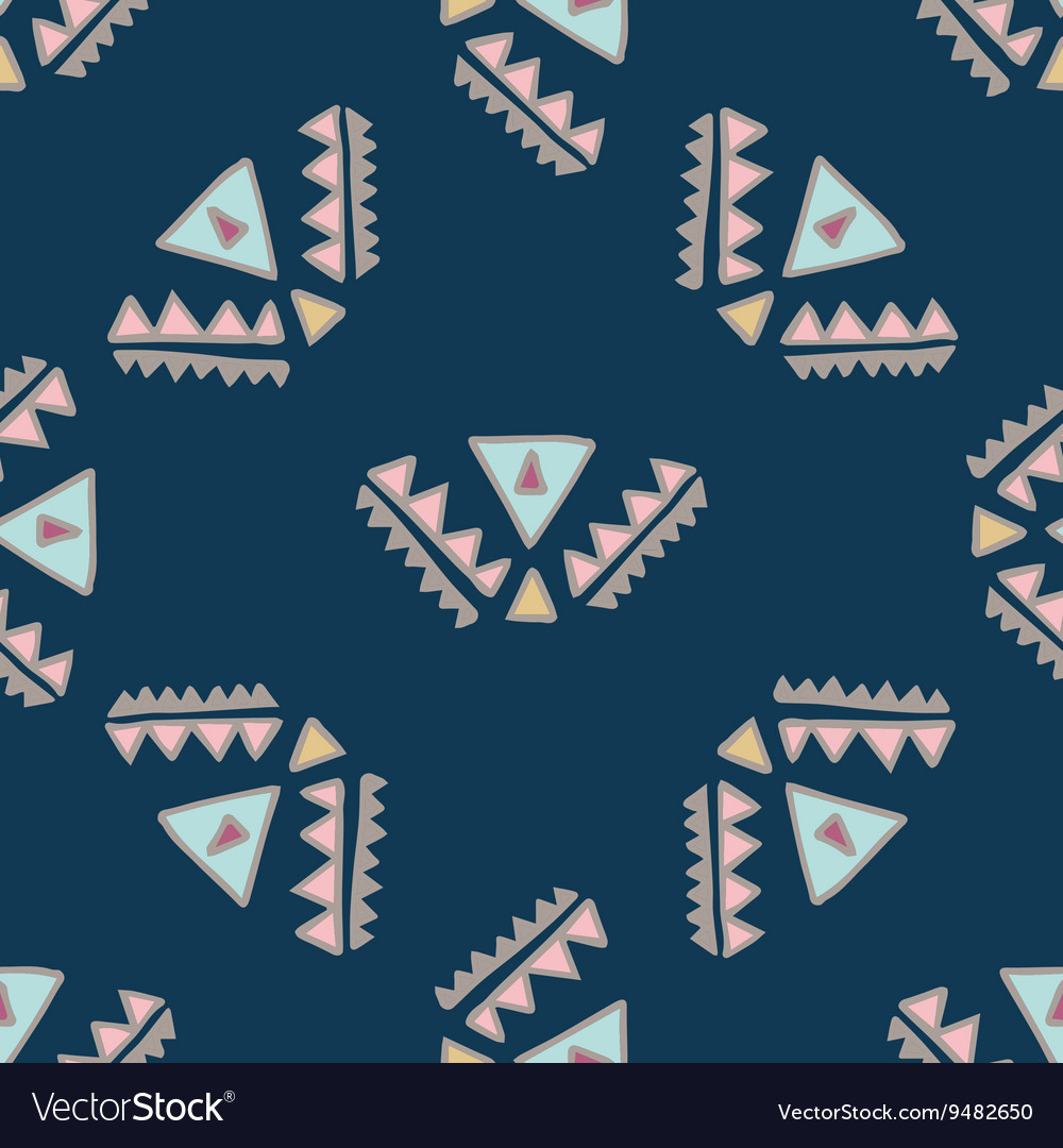 Boho chic seamless pattern Royalty Free Vector Image