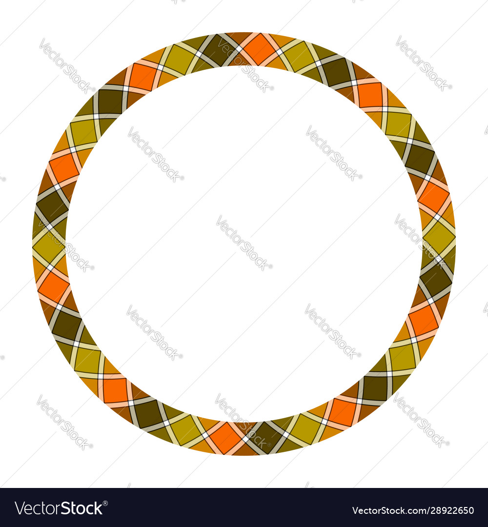 Circle borders and frames round border pattern Vector Image