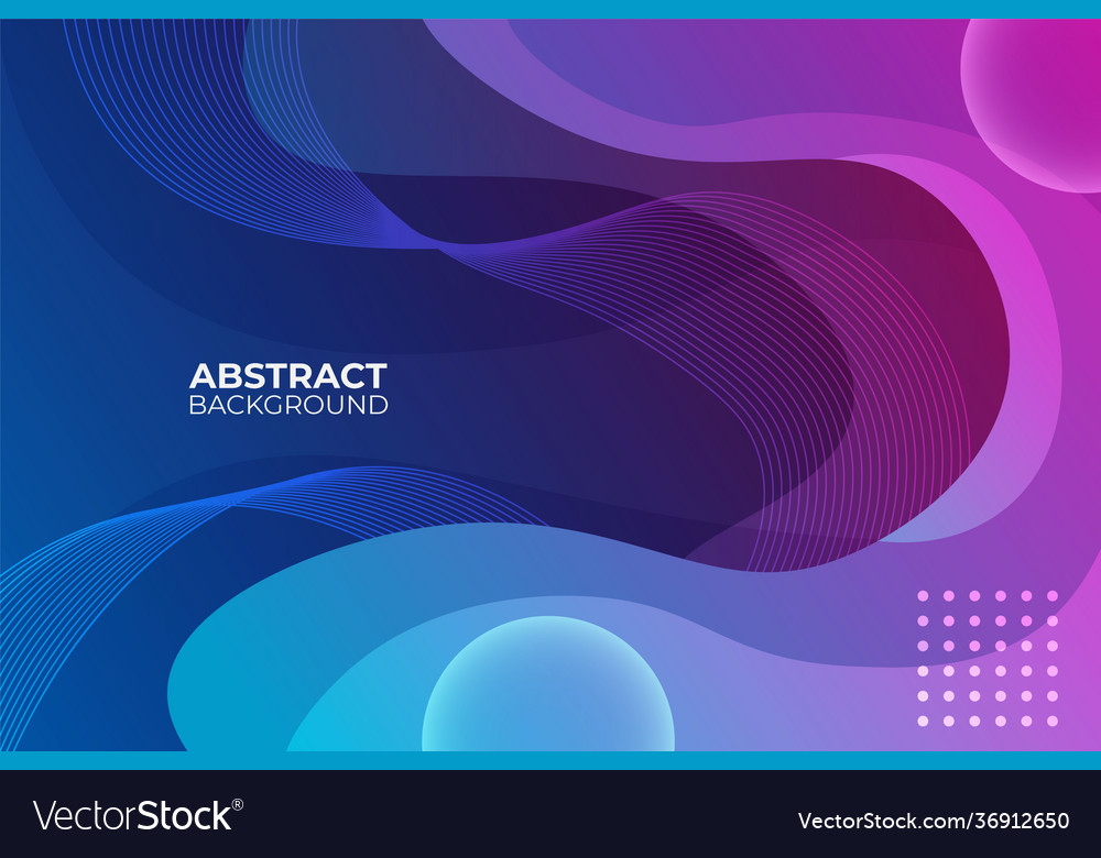 Gradient abstract blue and pink fluid background Vector Image
