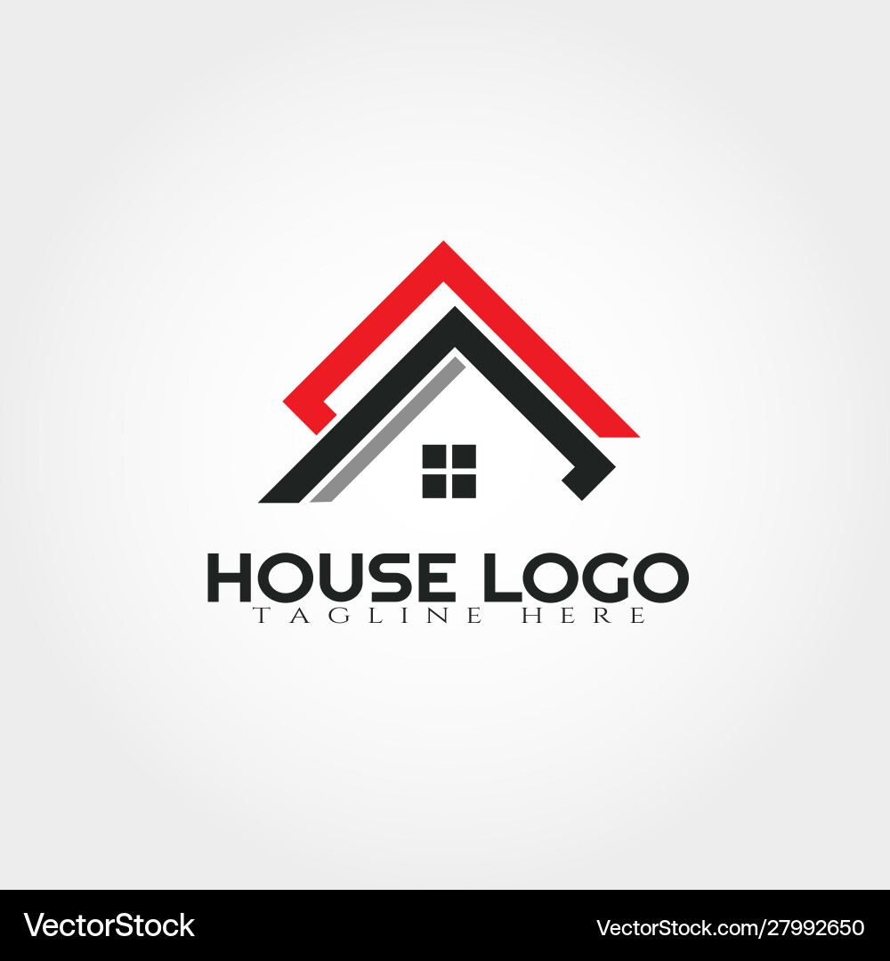 House logo design template home icon Royalty Free Vector
