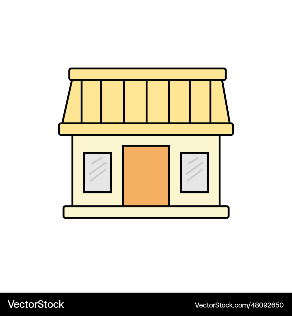 Traditional store icon design simple building Vector Image