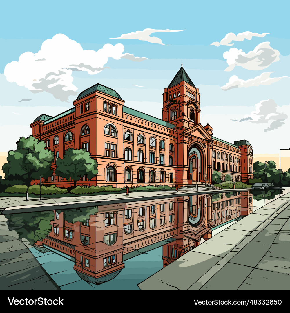 Union station in washington Royalty Free Vector Image