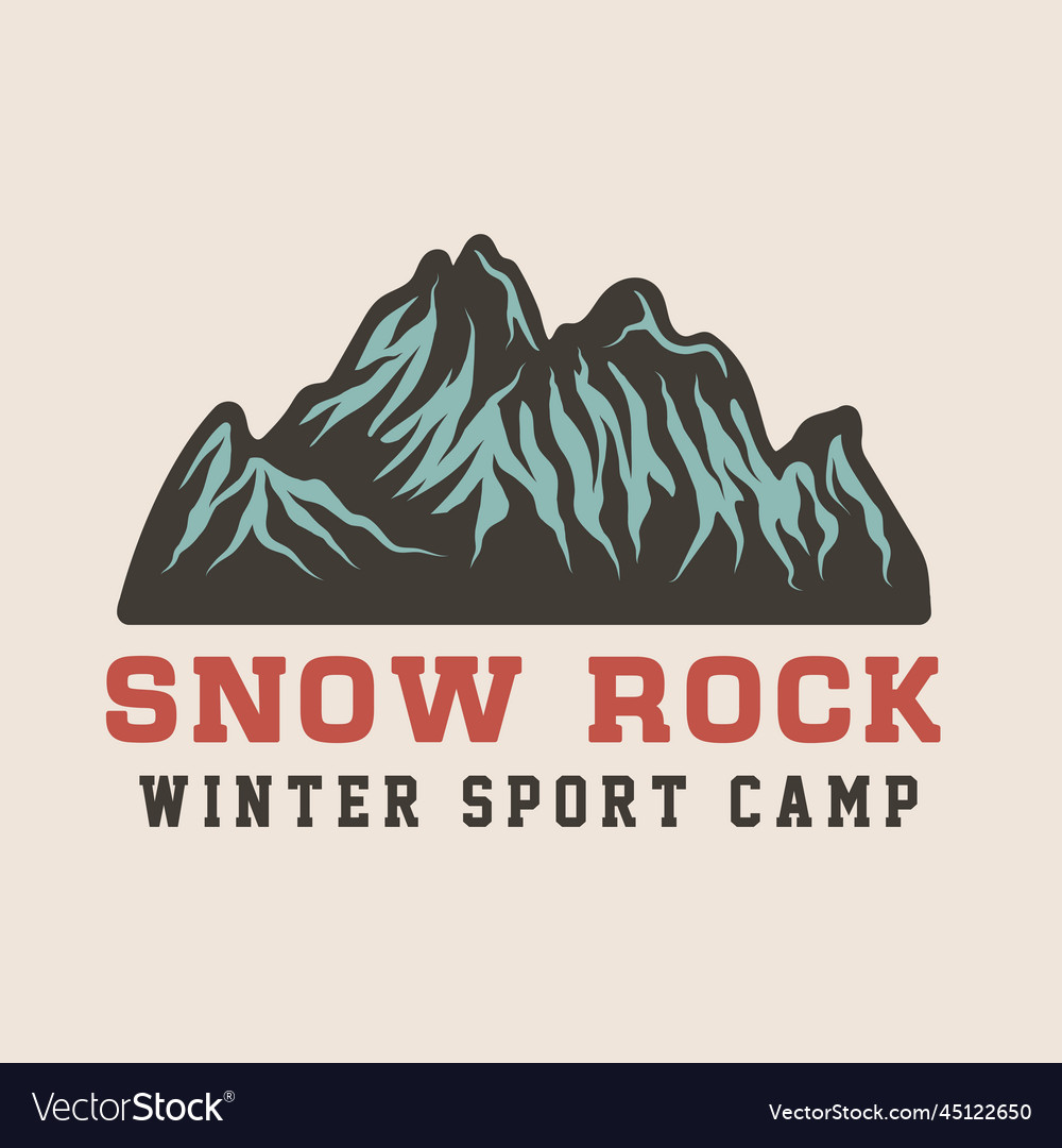 Vintage retro winter sport ski snowboard Vector Image