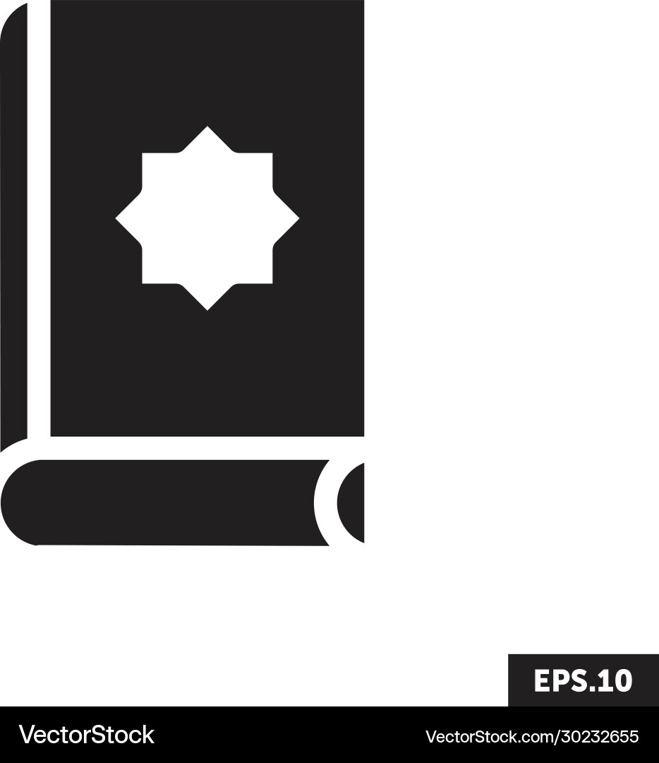 Al-quran icon signsymbol Royalty Free Vector Image
