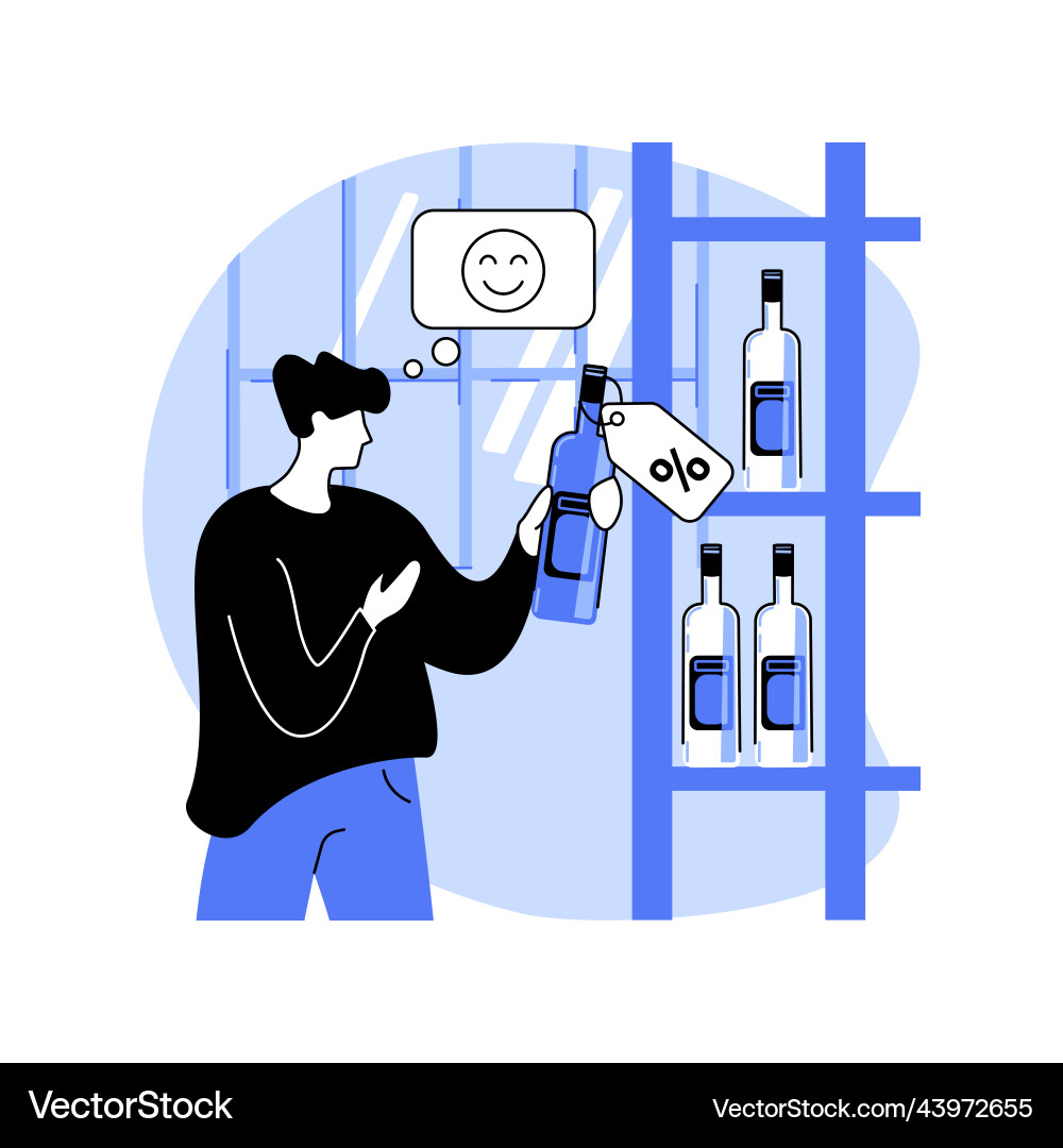 Happy with discount isolated cartoon Royalty Free Vector