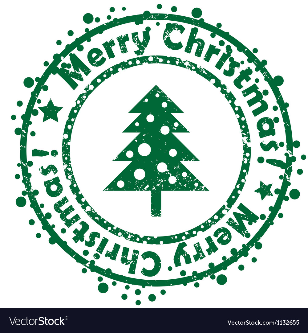 Merry christmas tree Royalty Free Vector Image