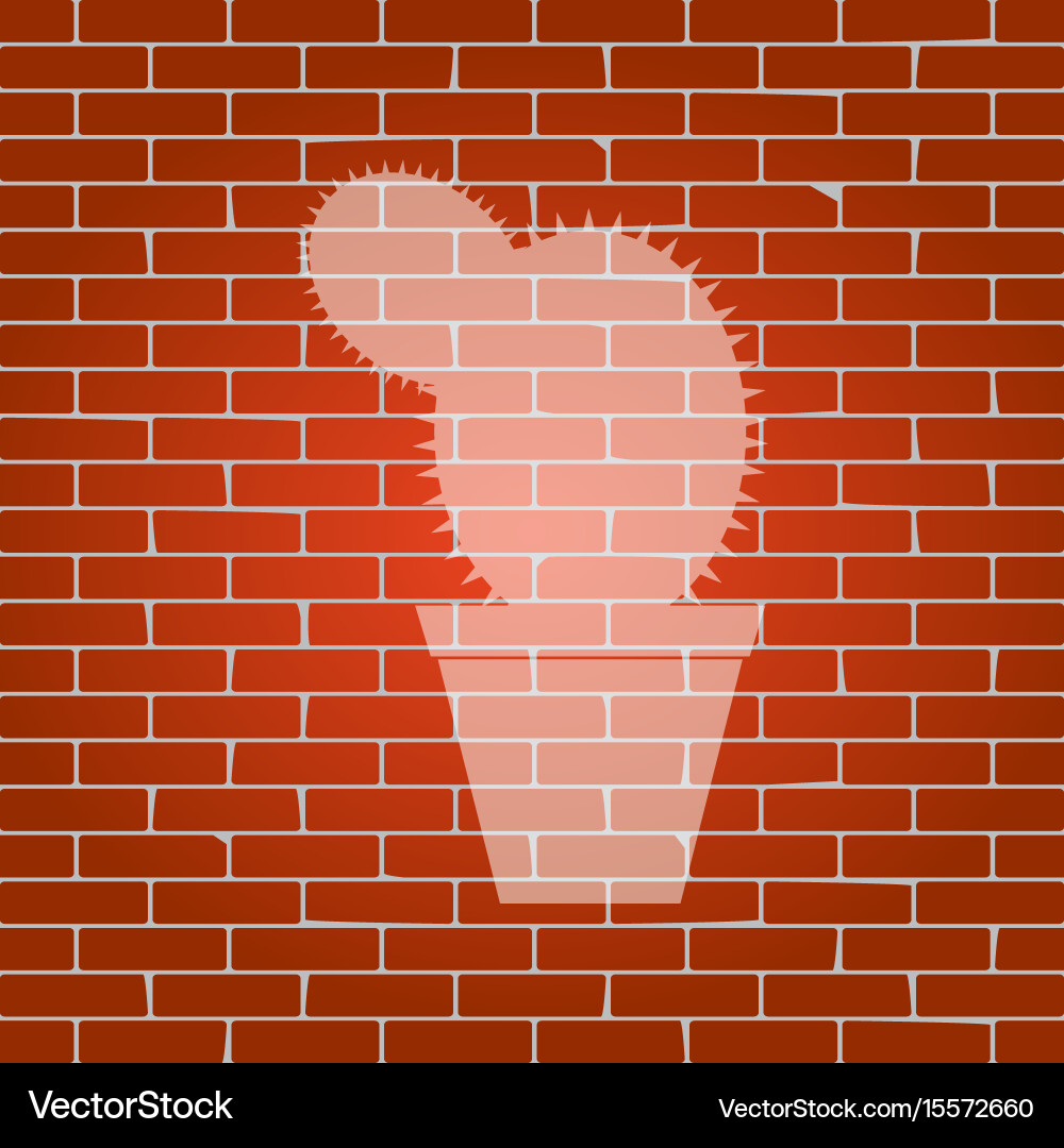 Cactus sign whitish icon Royalty Free Vector Image