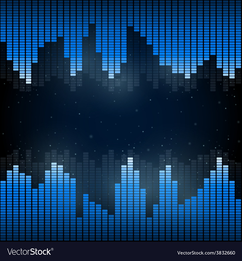 Digital equalizer Royalty Free Vector Image - VectorStock