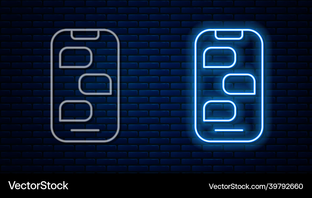 Glowing neon line new chat messages notification Vector Image